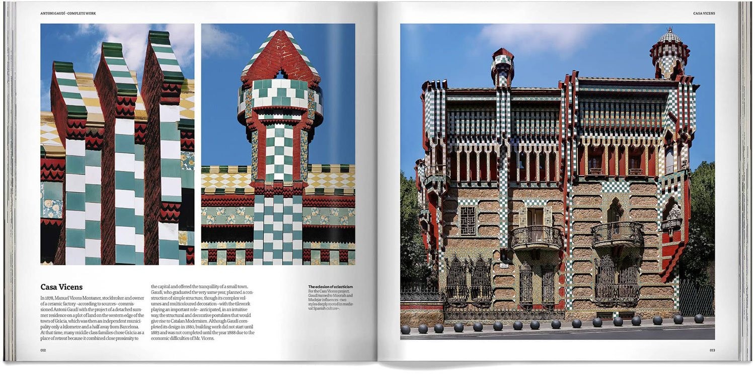 Book with the Complete Work of Antoni Gaudí, a unique architect